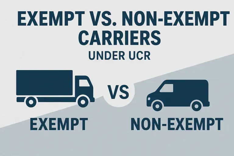 Exempt vs Non-Exempt Carriers Under UCR